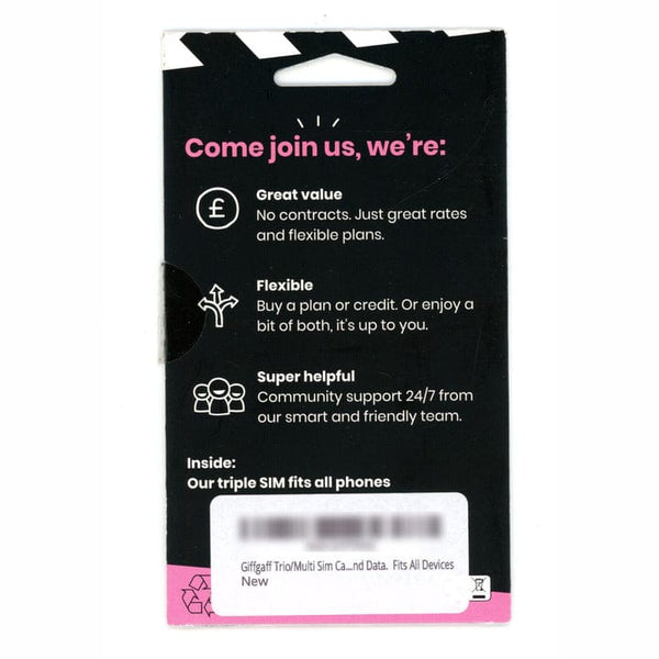 Lifetime Giffgaff- UK SIM CARD – UK Sim